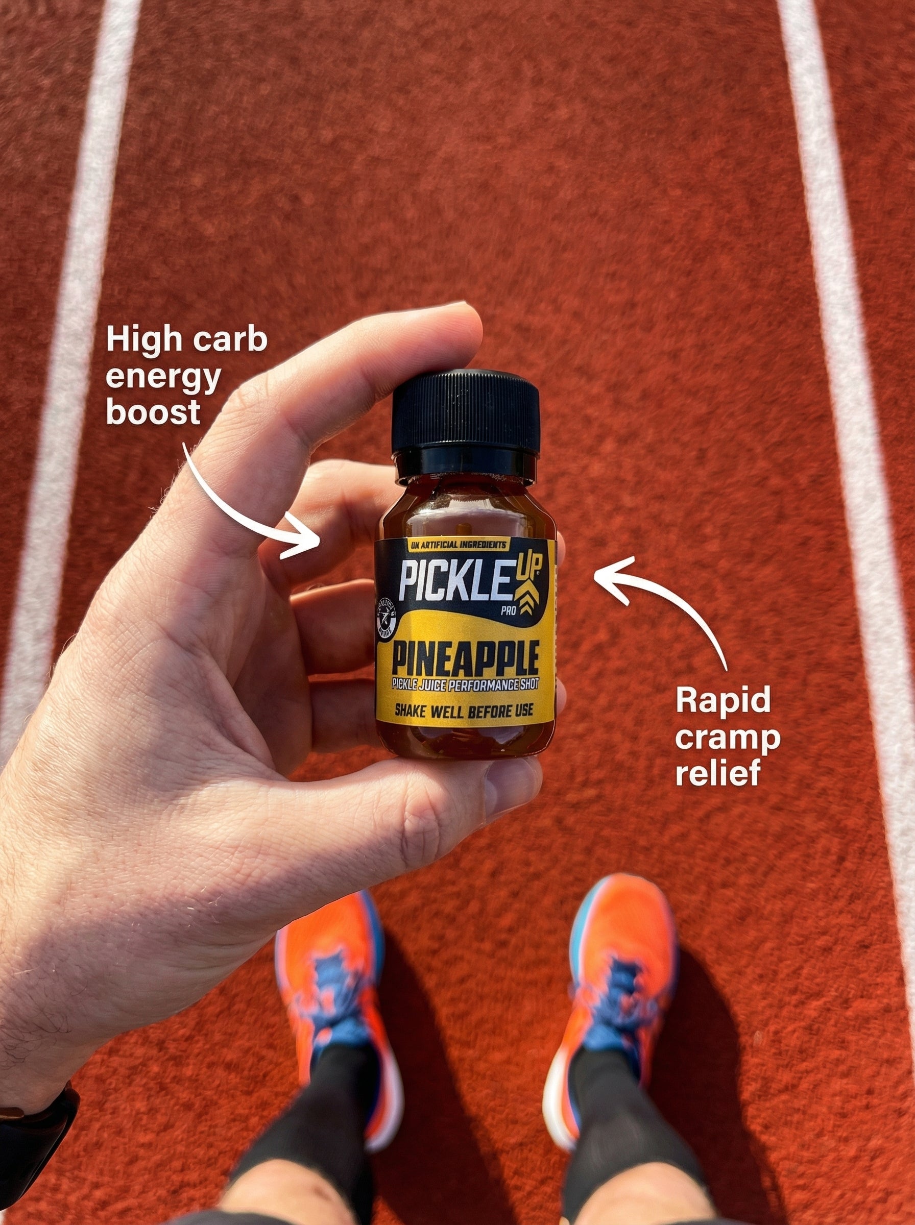 PickleUp - Pickle Juice Performance Shots. Stop Muscle Cramps.